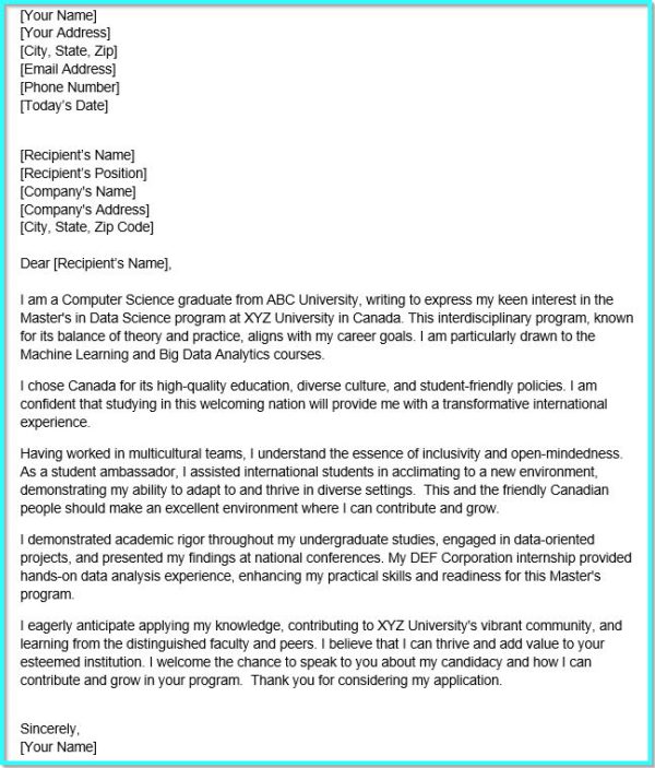 Samples of Motivation Letters - Motivation Letter